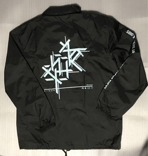 m12 VTuber Shiro Cyber Girl Coach Jacket Black XL Near Mint Anime Game ...