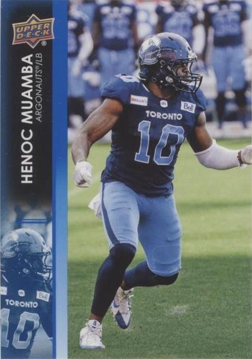 2022 Upper Deck CFL - Henoc Muamba #181 Blue (RC) for sale online | eBay