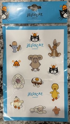 New Jellycat London Official Merchandise Sticker Sheet Limited Edition ...