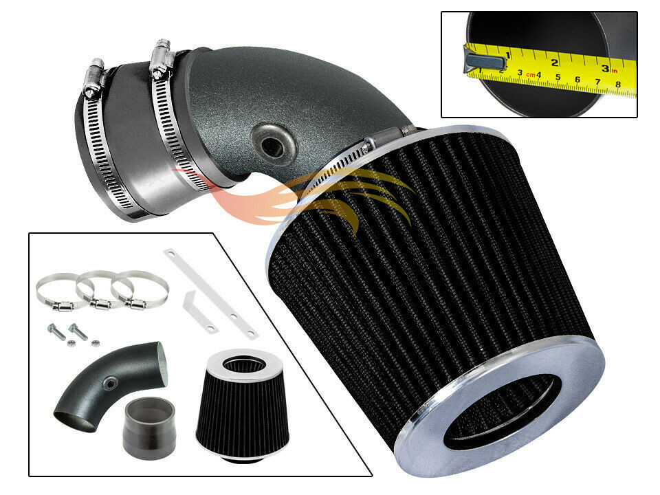 RW GREY Ram Air Intake Kit +Filter For 96-99 BMW Z3 318i 318is 318ti 1 ...