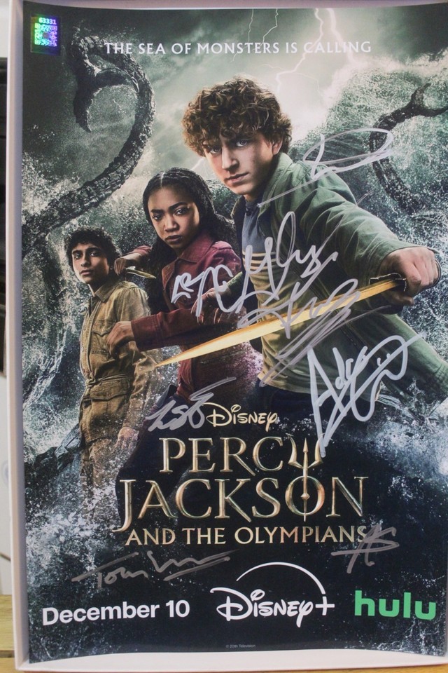 11x17 - Autographed Poster - Percy Jackson and the Olympians, + COA. | eBay