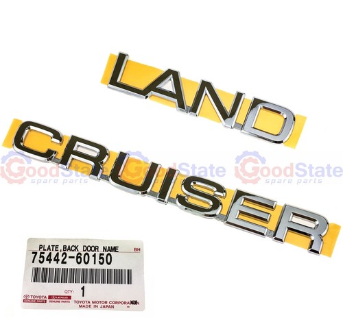 Genuine Toyota LandCruiser HDJ101 LAND CRUISER Badge Emblem Plate ...