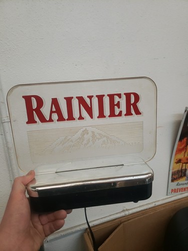 Rare Vtg Rainier Beer Lamp Sign Light *Read *not Working But Cool | eBay