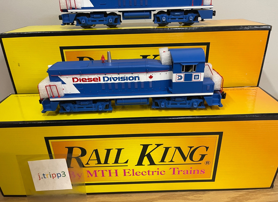 MTH Railking 30-20404-1 & 3 GM Diesel Division SW8 Proto 3.0 Calf ...