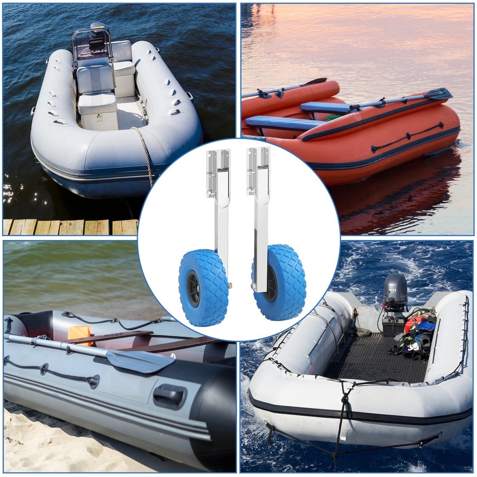 Inflatable Boat Transom Launching Wheels For Dinghy Yacht Tender Load ...