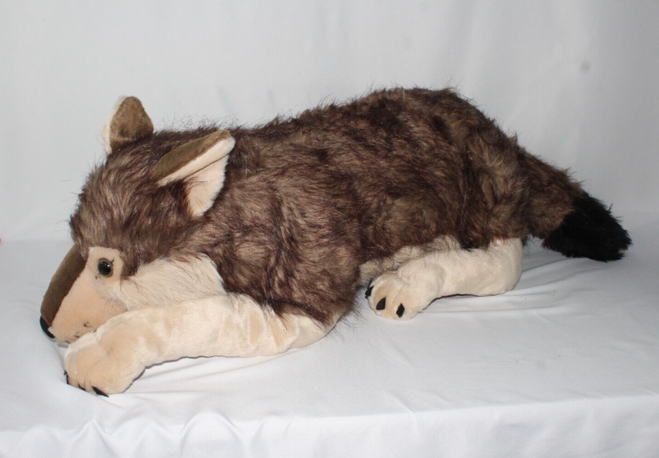Wild Republic Realistic Large 30" Timber Wolf Dog Stuffed Animal | eBay