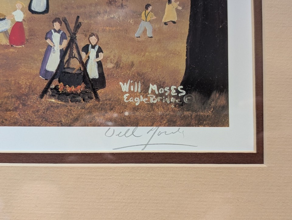 RARE Will Moses Signed Serigraph Finishing Touches Framed 332/1000 23 ...