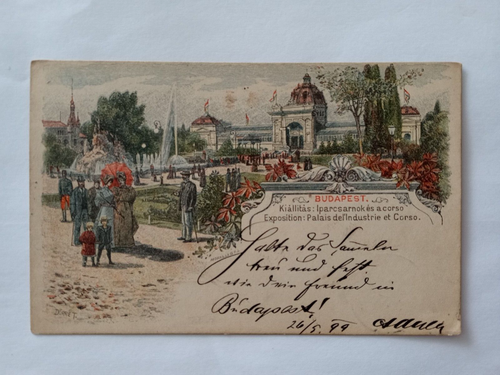 BUDAPEST HUNGARY POSTAL CARD POSTCARD 1896 MILLENNIAL CELEBRATION ...