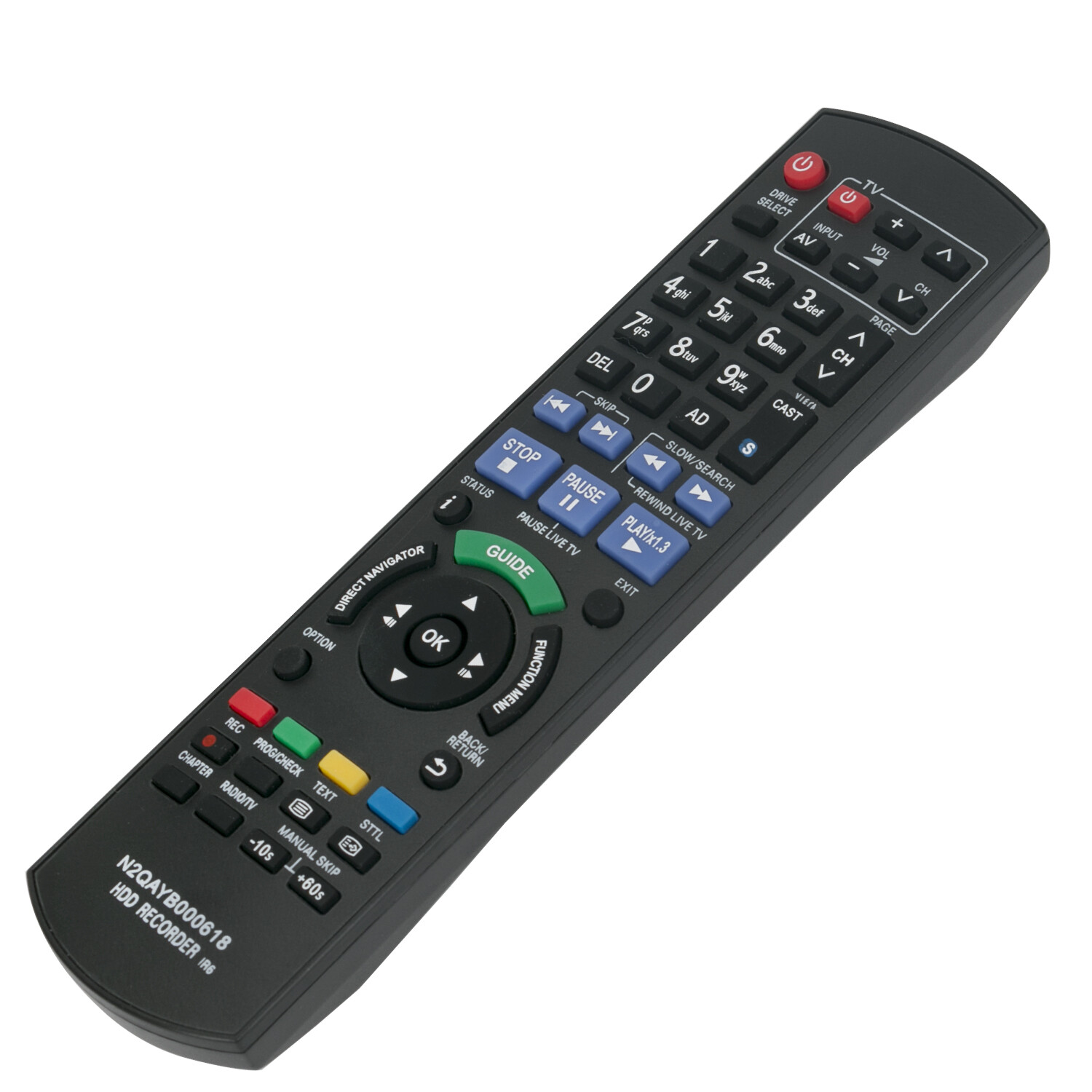 N2QAYB000618 IR6 Recorder Remote Control for Panasonic DMR-HW100 HW200 ...