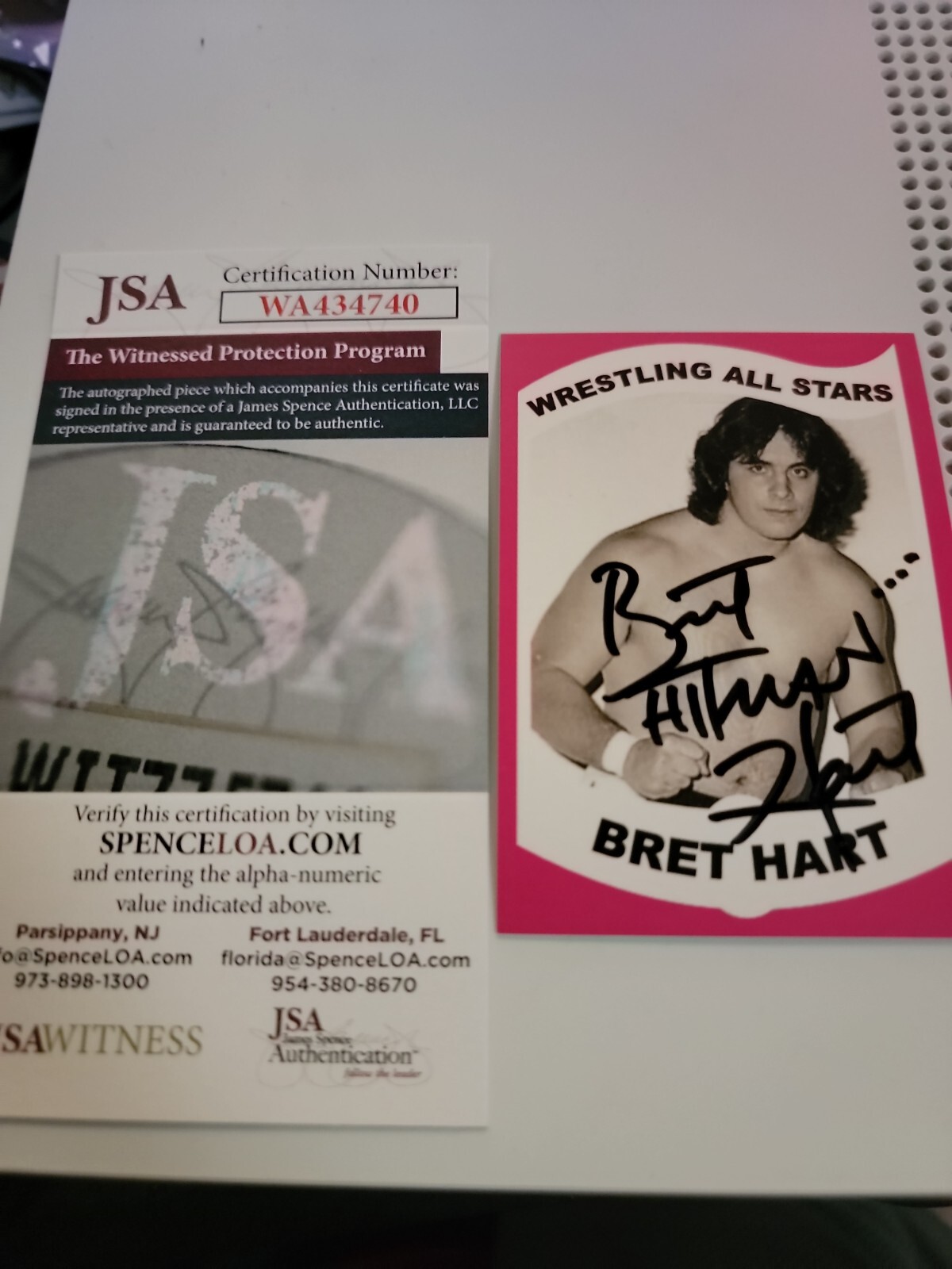 Bret Hart Autographed Memorabilia | Signed Photo, Jersey, Collectibles ...