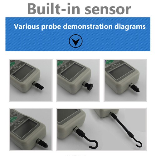 DS2-500N LCD Dynamometer 50kgf 500N Digital Push Pull Tester Force ...