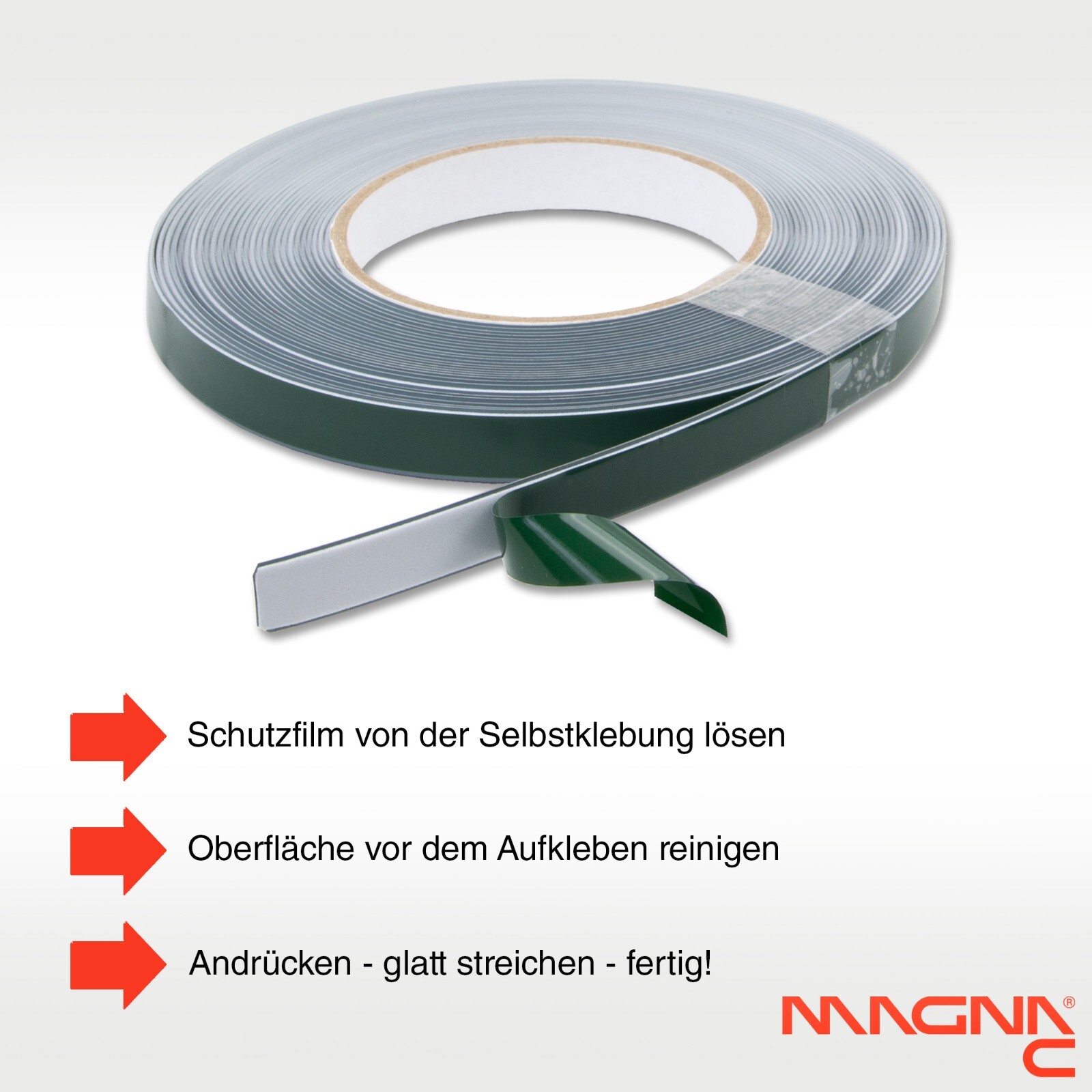 Magna-C® Metallband selbstklebend Stahlband Magnetband Ferroband ...
