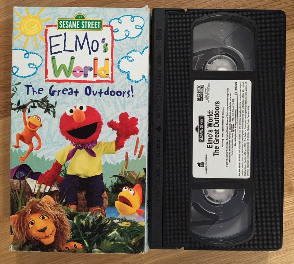 Elmo's World The Great Outdoors! VHS 03 Sesame Street Elmos Fish ...
