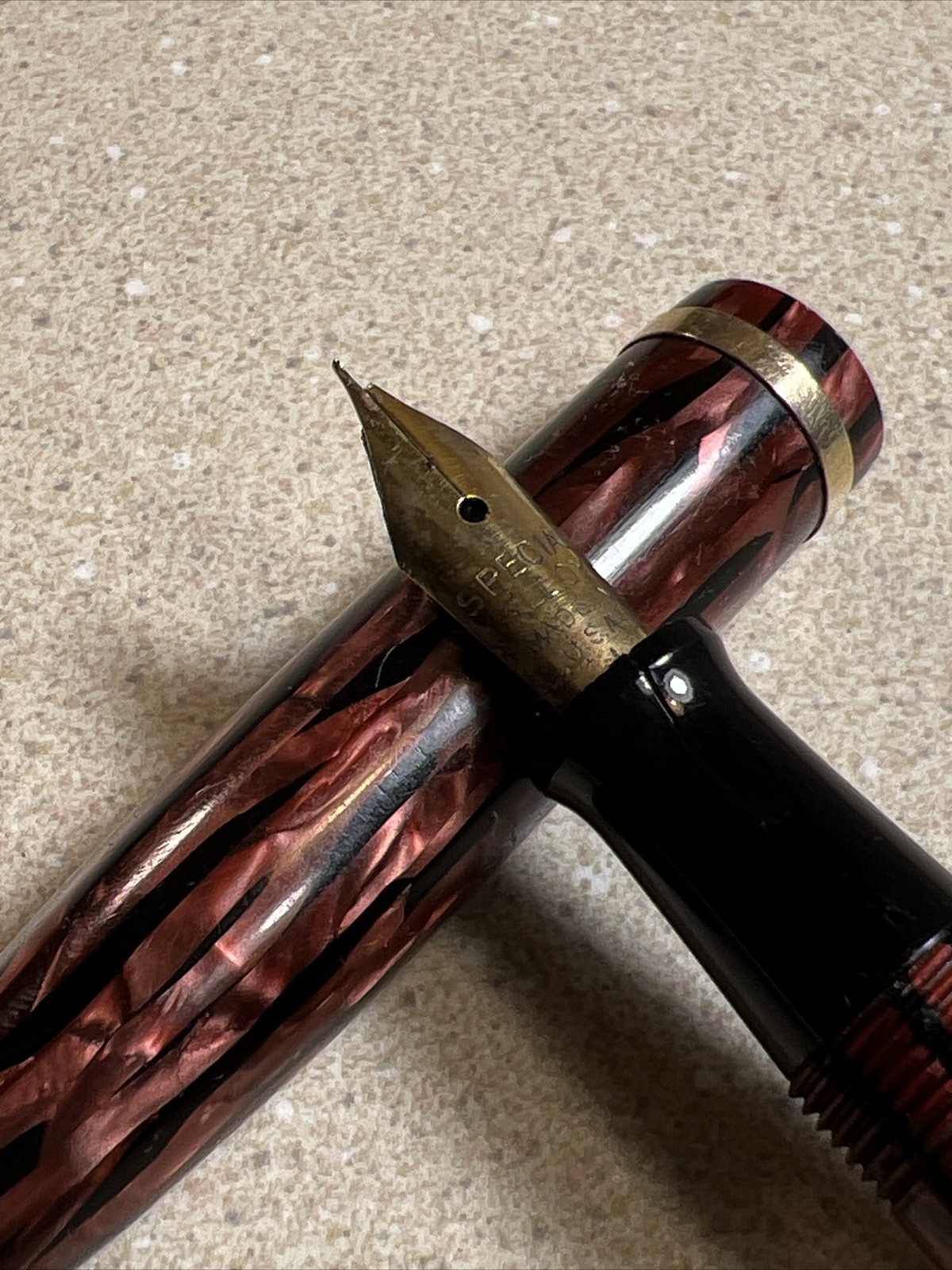 Vintage Wearever Deluxe 100 Burgundy and Black Striations for Restore ...