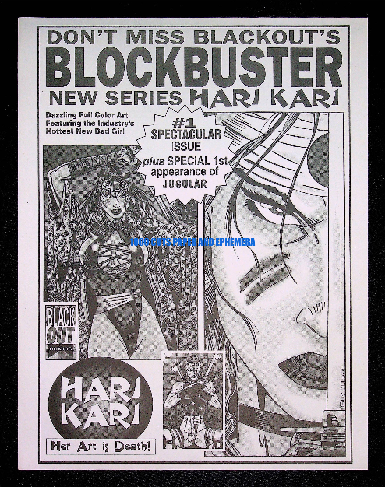 Hari Kari Blackout Comics 1995 Trade Print Magazine Ad Poster ADVERT | eBay