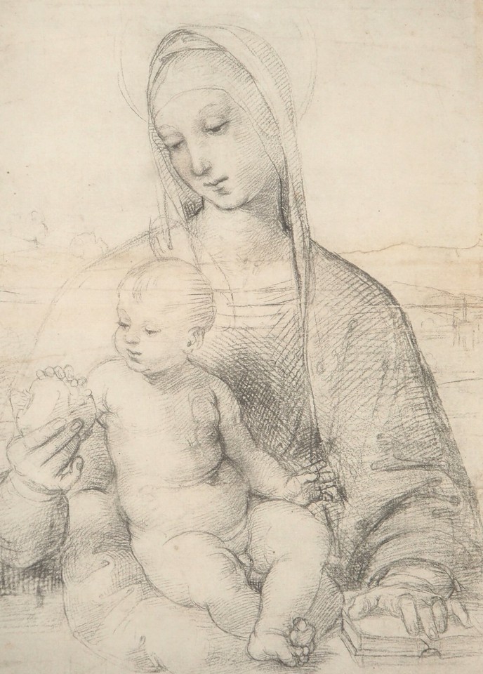 Raphael (After): Virgin And Child, LITHOGRAPH, 1923 | eBay