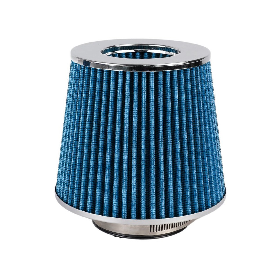 Cold Air Intake System Polish W/ Blue Filter For 06-11 Honda Civic 1.8L ...