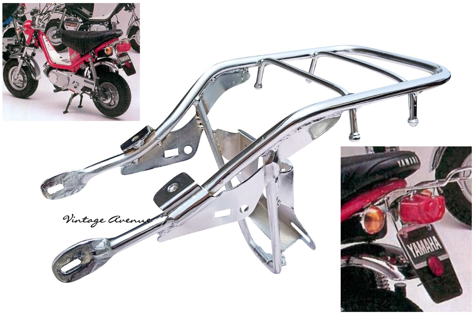 YAMAHA CHAPPY LB50 LB80 REAR SIGNAL LIGHT TAIL LAMP BRACKET LUGGAGE ...