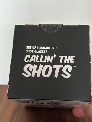 Mason Jar Shot Glasses Set of 6 - Protocol - 2oz - Dishwasher Safe ...