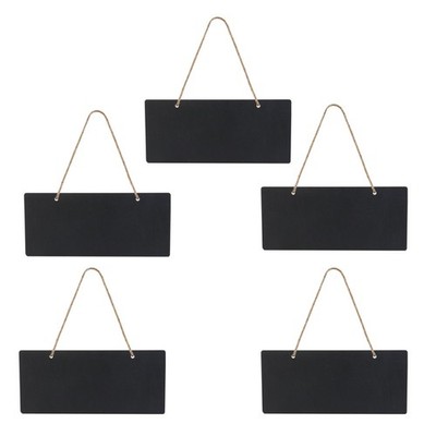 5 Pcs Hanging Message Board Mini Chalkboards Signs Back to School Black ...