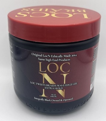 LOC N GEL LOC Twists Braids Wave Edge Gel 16 OZ. Extra Hold. FREE ...