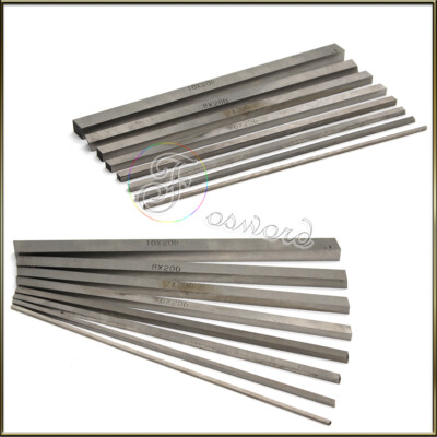 Bright Steel Square Bar Solid Metal Rod 2mm 3mm 4mm 5 6 7 8 9 10mm ...