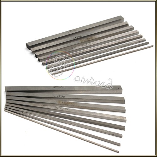 Bright Steel Square Bar Solid Metal Rod 2mm 3mm 4mm 5 6 7 8 9 10mm ...