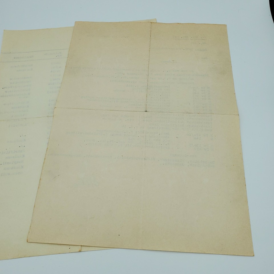 Original WW2 WW2 German Panzer anti tank document Wehrmacht leadership ...