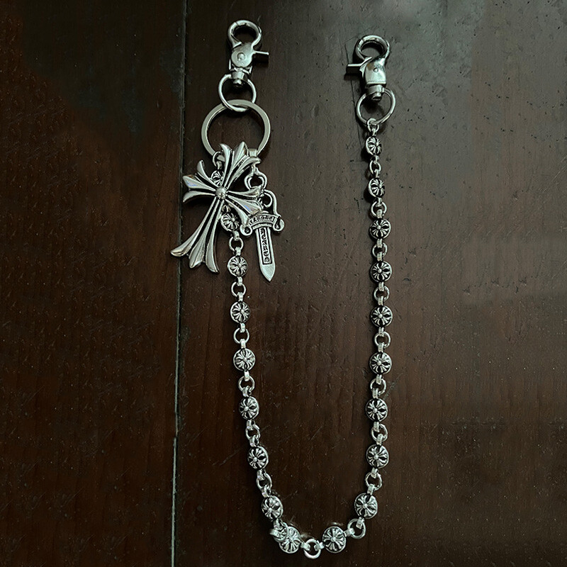 Cross Pants Wallet Chain Biker Trucker Keychain Jean Key Chain for Men ...