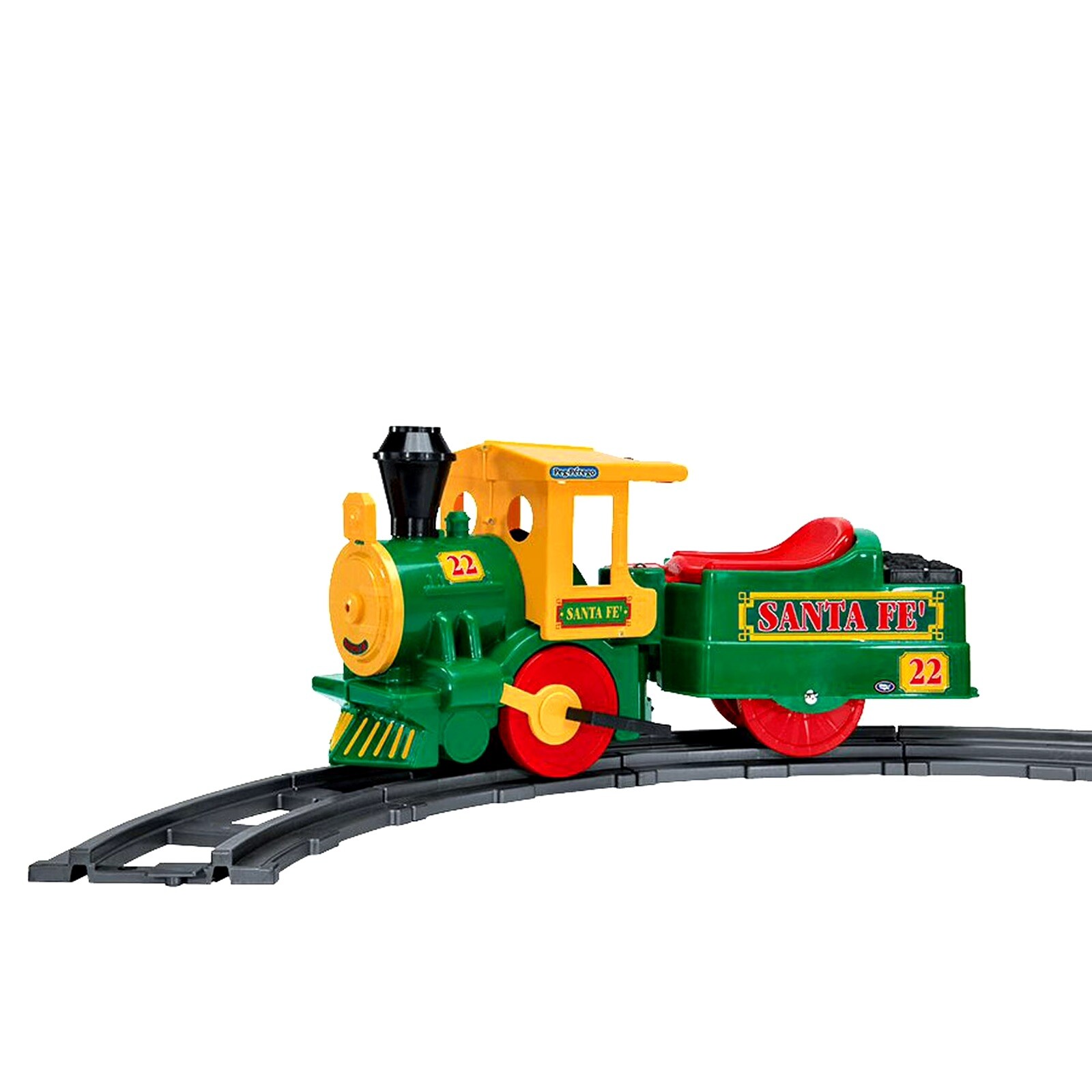 Peg Perego Santa FE 6v Electric Ride on Train Set Green Ed 1077 for ...
