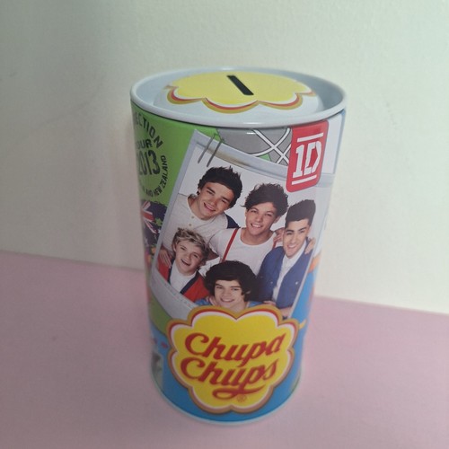 One Direction 1D Chupa Chups Money Box Tin 2013 Australia NZ Tour Liam ...