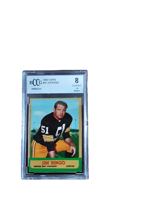 JIM RINGO #91 1963 Topps Football Green Bay Packers Center BCCG 8 | eBay