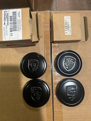 Set of 4 Porsche 911 Black Center Hub Caps | eBay