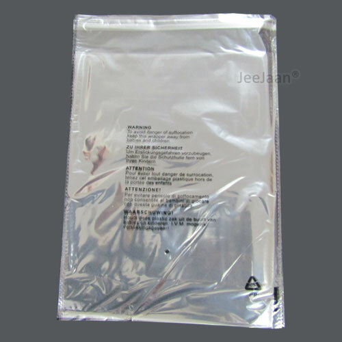CLEAR GARMENT BAGS CELLOPHANE PEEL&SEAL PACKAGING WARNING NOTICE CELLO ...