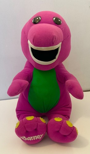 Vtg 1992 Playskool TALKING BARNEY 18" Plush Dinosaur Lyons Group Hasbro ...