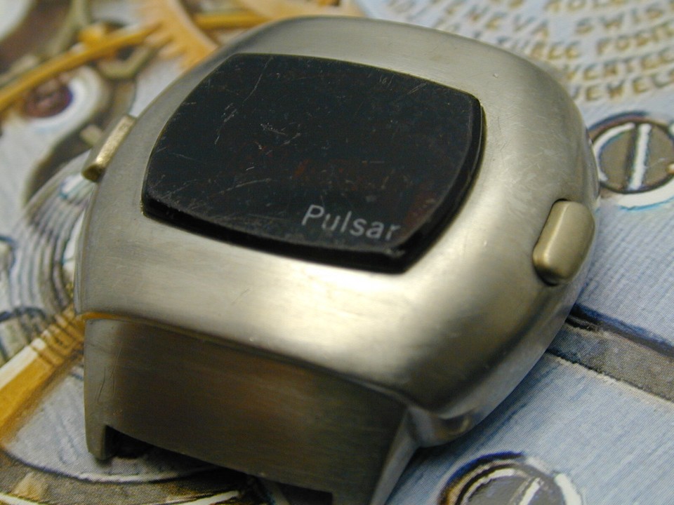 PULSAR TIME COMPUTER STAINLESS STEEL WATCH 47X 42 MM | eBay