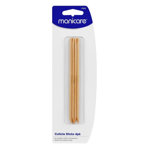 Manicare Cuticle Sticks 4 Pack Remove Dead Skin, Push Back Cuticles ...