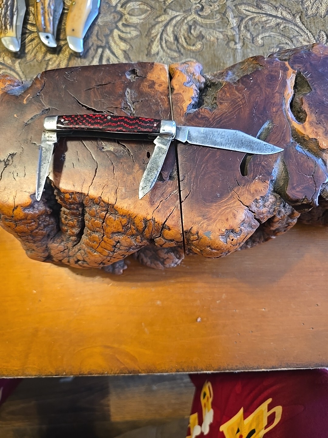 Winchester 1920-1940 3 Blade Stockman Great Celluloid Scales Rare Knife ...