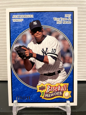 2008 Upper Deck Heroes ~ DK Blue ~ #115 Alex Rodriguez /199 FREE ...