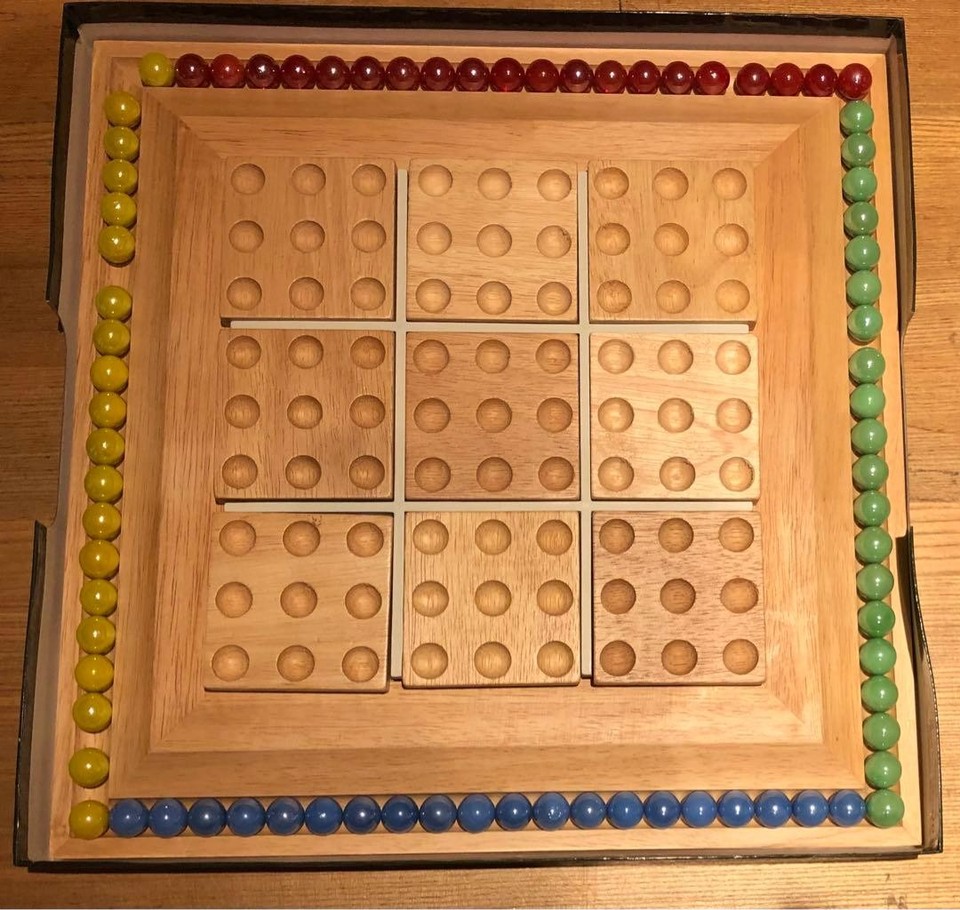 Pentago XL Swed Wooden Board Game with Marbles Used Rare Condition PP6 ...