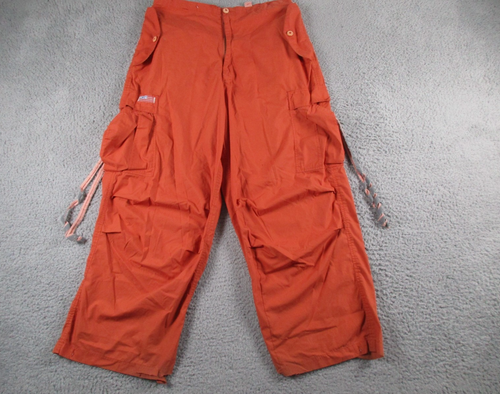 Vintage UFO Pants Mens 34 Orange Raver Rave Paratrooper Parachute Y2K ...