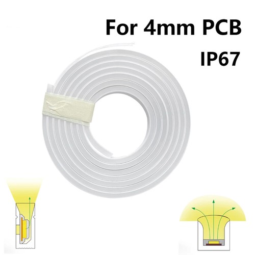 Silicone Neon Tube For LED Strip Diffuser 4mm 5mm Waterproof IP67 4 ...