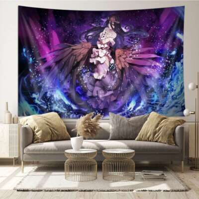 Extra Large Tapestry Wall Hanging Anime Girl Angel Succubus Game Decor ...