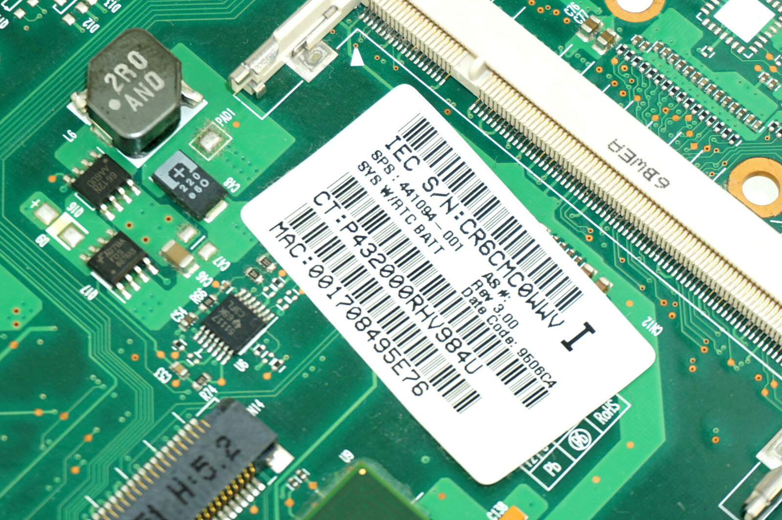 HP Compaq Nx7300 Intel Laptop Motherboard 6050a2042401-mb-a02 Ddr2 ...