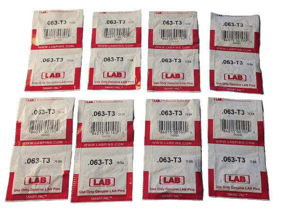 600-PACK LAB SECURITY Universal Replacement Pins.003 Increments Top ...
