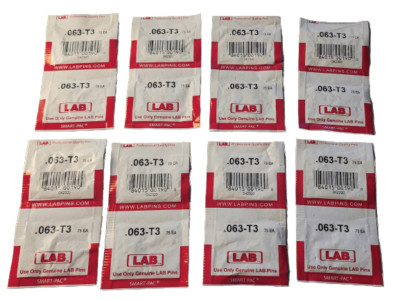 600-PACK LAB SECURITY Universal Replacement Pins.003 Increments Top ...