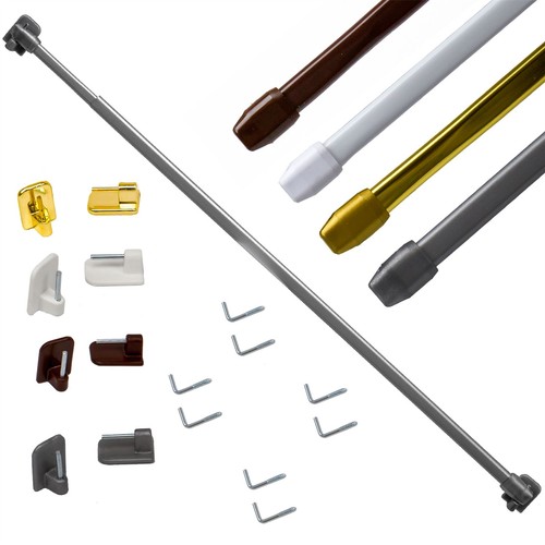 Extendable Cafe Curtain Rod/Pole Net Curtain Pole or Self Adhesive ...