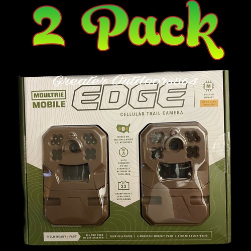 2 Pack Moultrie Mobile Edge Cellular Trail Camera NEW 2022 FREE & FAST ...