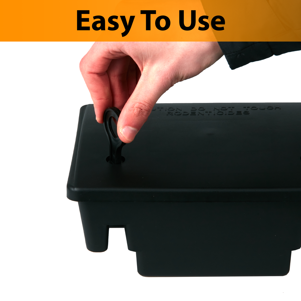 2 x RAT TRAP BOX BAIT STATIONS TRAP LARGE LIVE ANIMAL RODENT TRAPS BOX ...