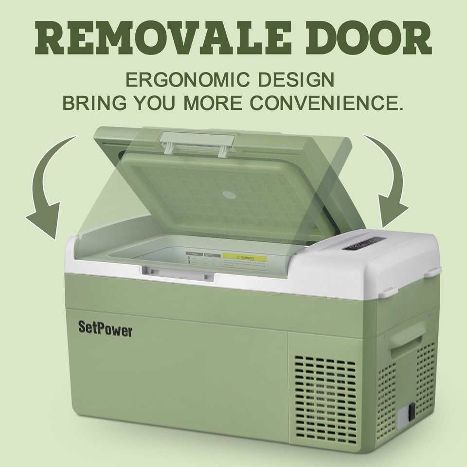 21QT Portable Car Freezer Fridge 12V Refrigerator Camping Truck ...